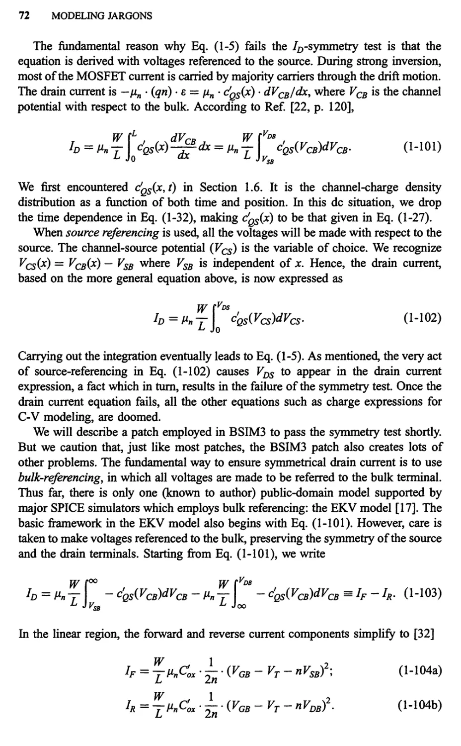 Mosfet models for SPICE simulation, including BSIM3v3 and BSIM4. - Liu ...