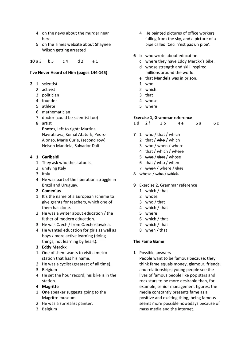 Outcomes Intermediate Students Book Answer Key Outcomes Intermediate Students Book Answer Key