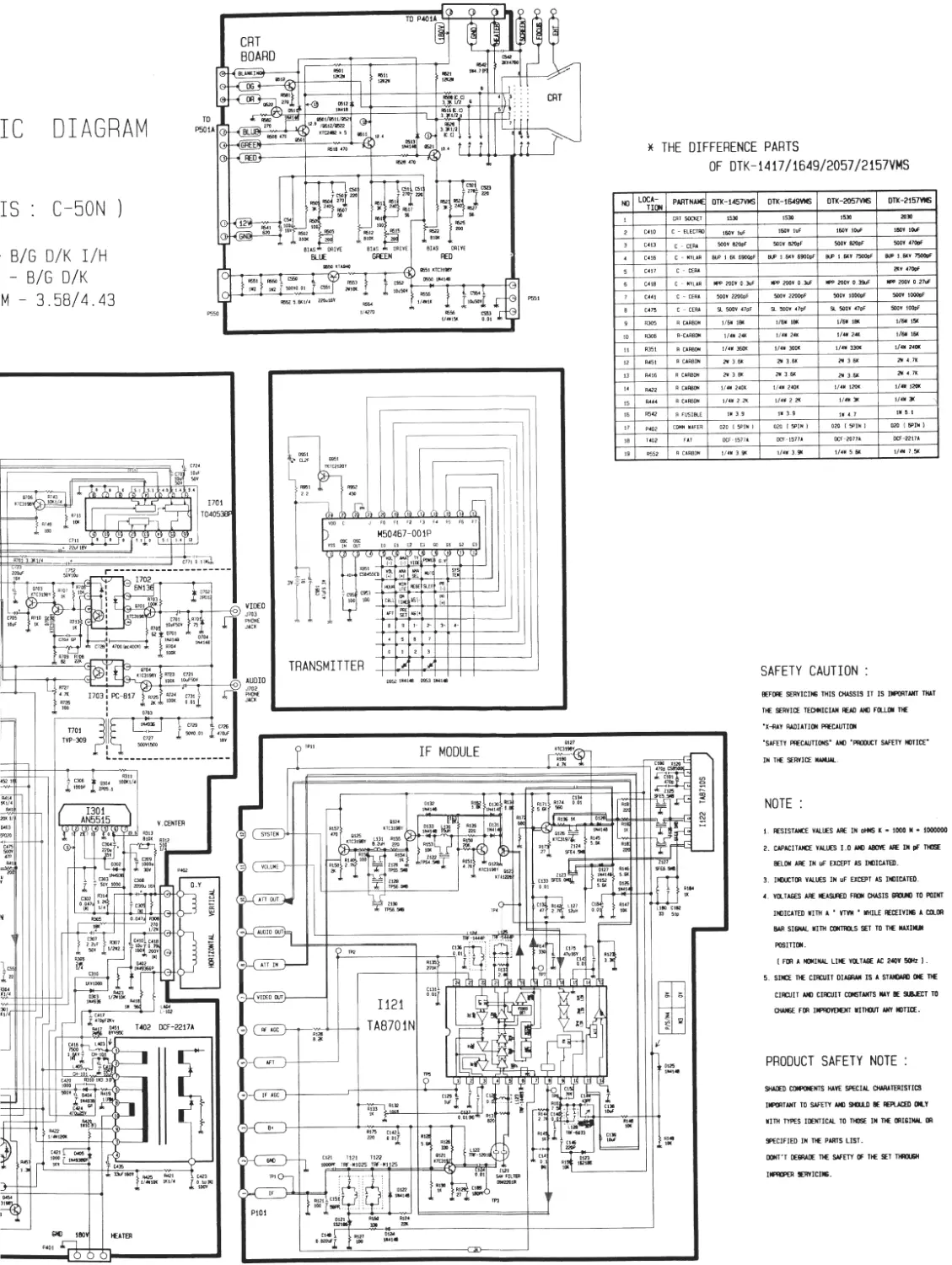 Schematic Diagram (chassis: C-50N)