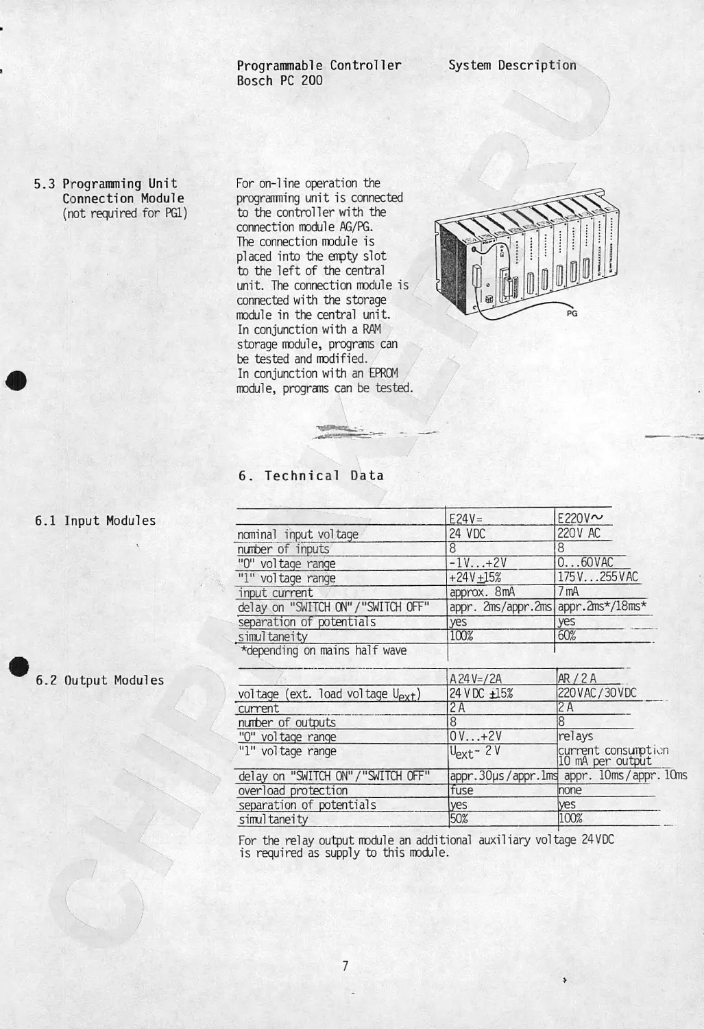 Flexible Automation System Description Programmable Controller Bosch PC ...