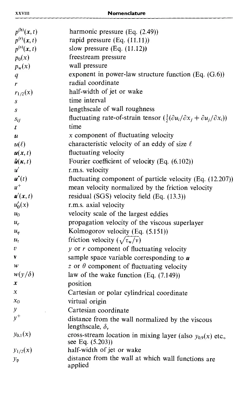 Turbulent flows - Pope S.B. - 2000